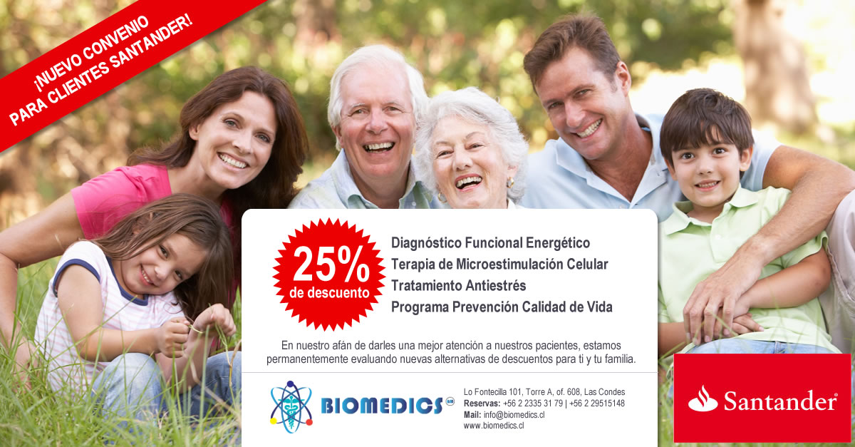BiomedicsFIRMAMOS NUEVO CONVENIO CON BANCO SANTANDER BiomedicsFIRMAMOS NUEVO CONVENIO CON BANCO SANTANDER